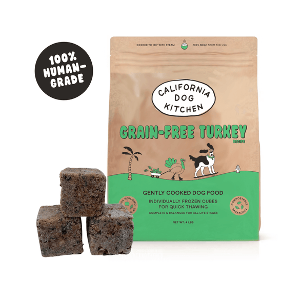 Grain-Free Turkey Gently Cooked Dog Food – California Dog Kitchen